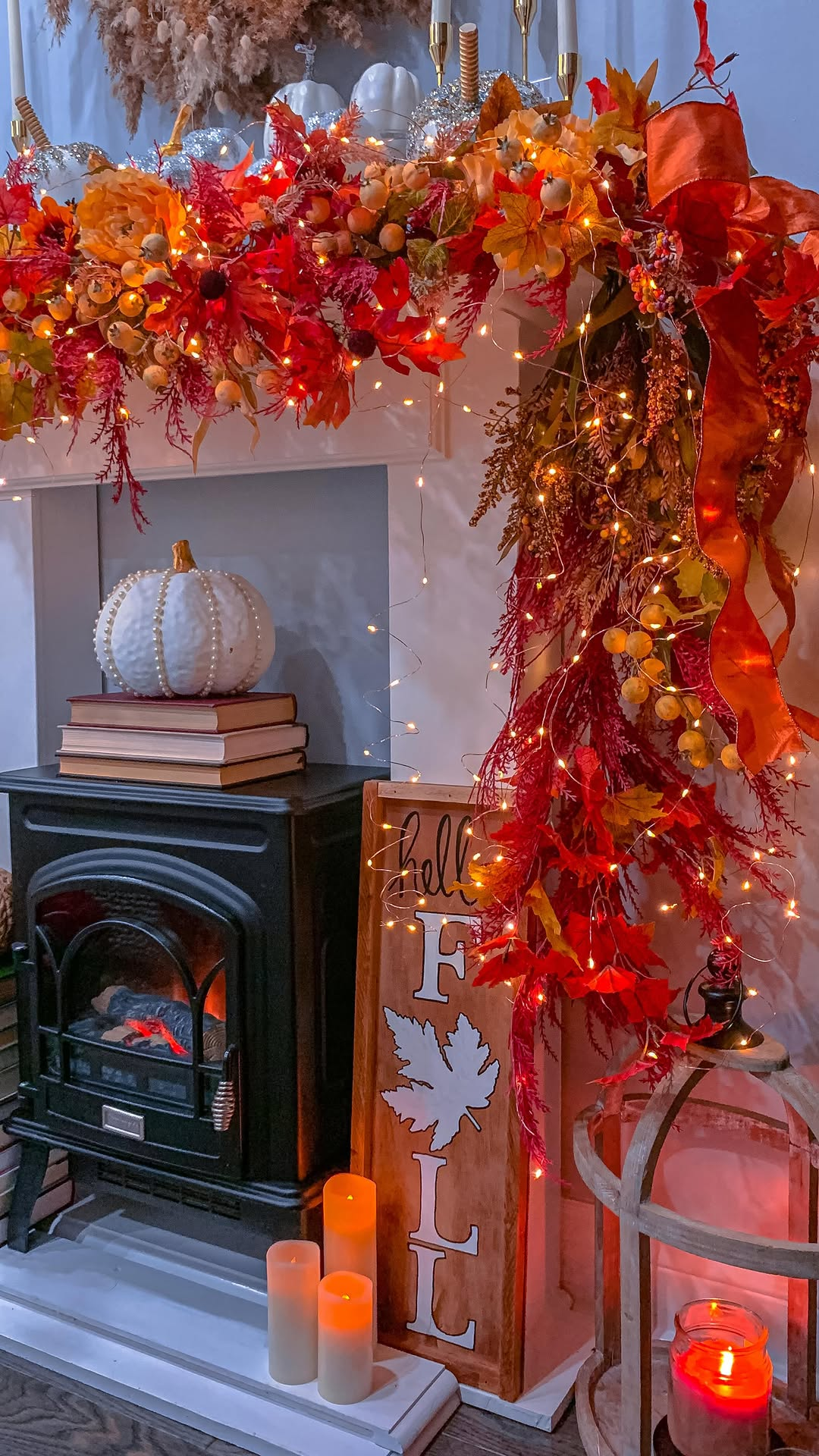 Best Fall Fireplace Decor Ideas